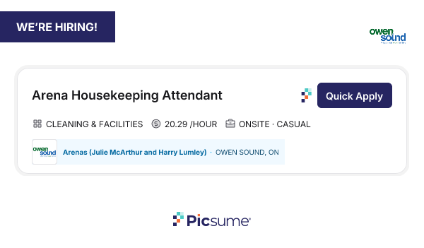 Arena Housekeeping Attendant @ Arenas (Julie McArthur and Harry Lumley ...